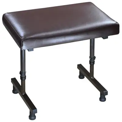 Static Footstool H Frame Height Adjustable Brown | Beaucare Medical Ltd